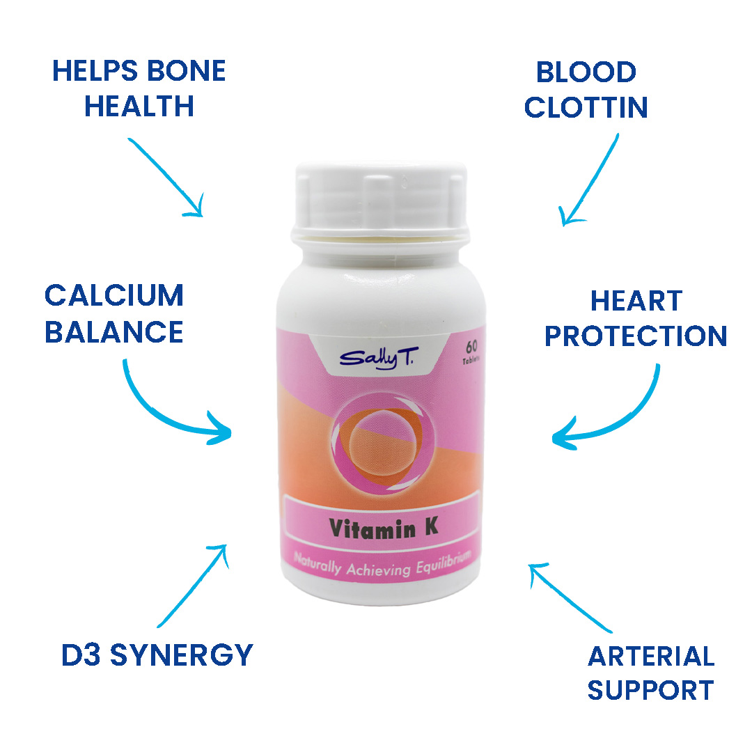 Sally T Vitamin K2; 60 tablets - Sally T Nutritional Supplements